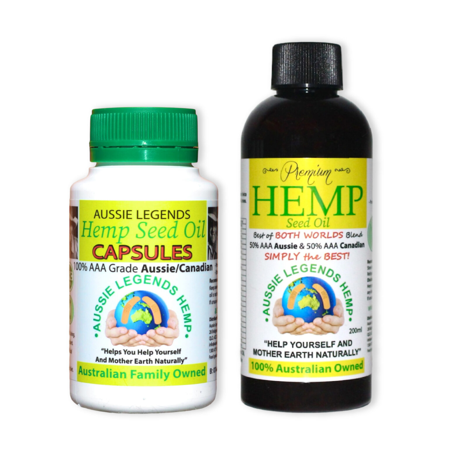 Premium Hemp Seed Oil - Aussie Legends Hemp