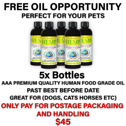 Premium Hemp Seed Oil - Aussie Legends Hemp