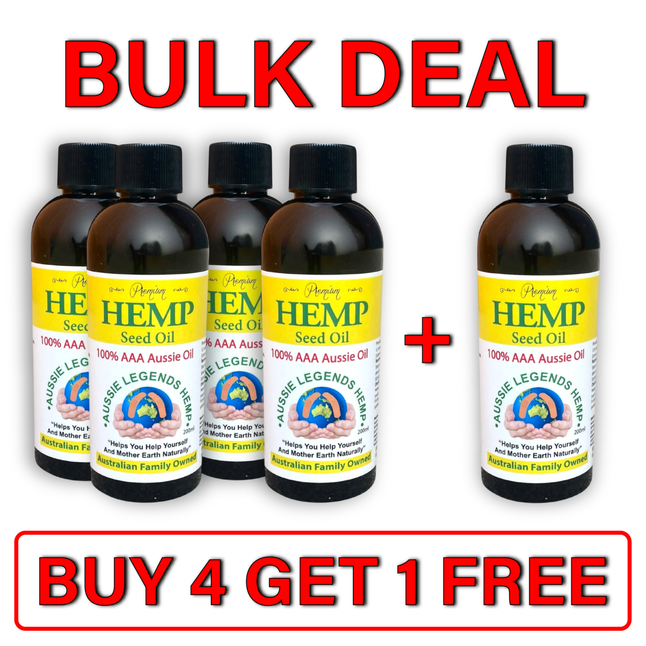 Premium Hemp Seed Oil - Aussie Legends Hemp